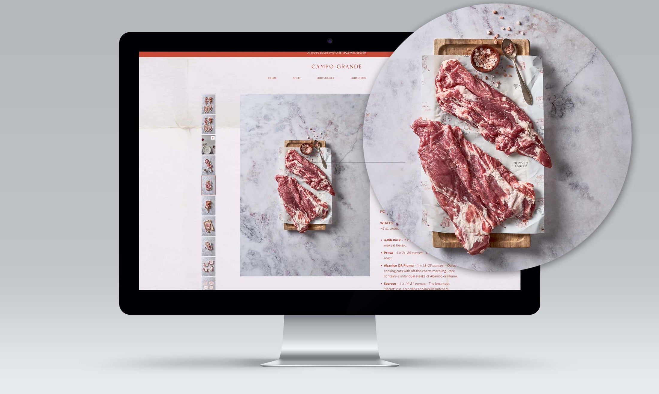 What is Pluma Iberico Pork Steak – Campo Grande