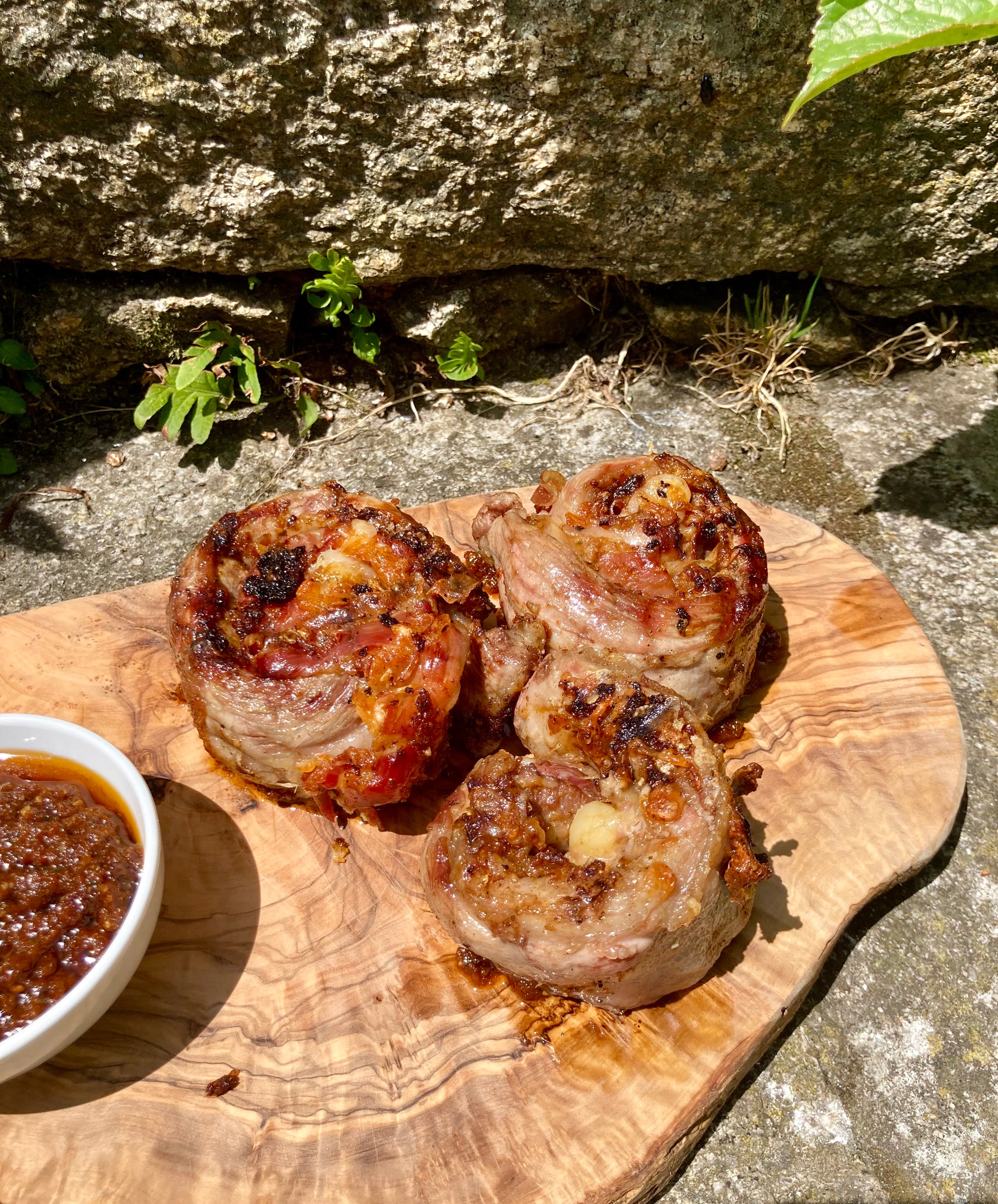 Grilled Ibérico Flank Steak Pesto Rolls – Campo Grande